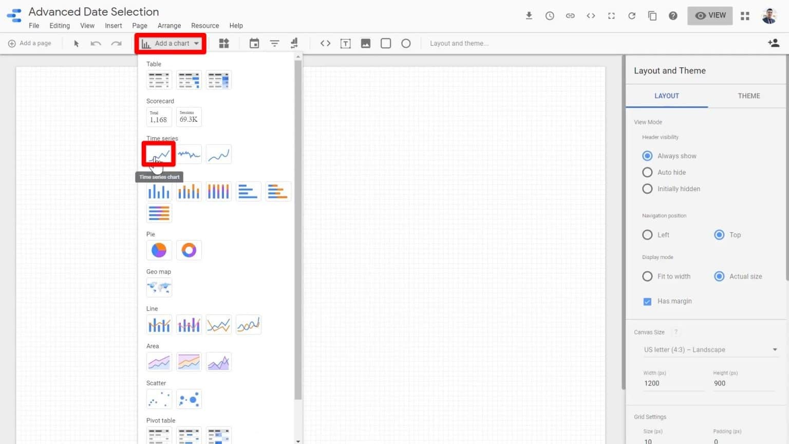 Using the Advanced Date Filters in Google Data Studio