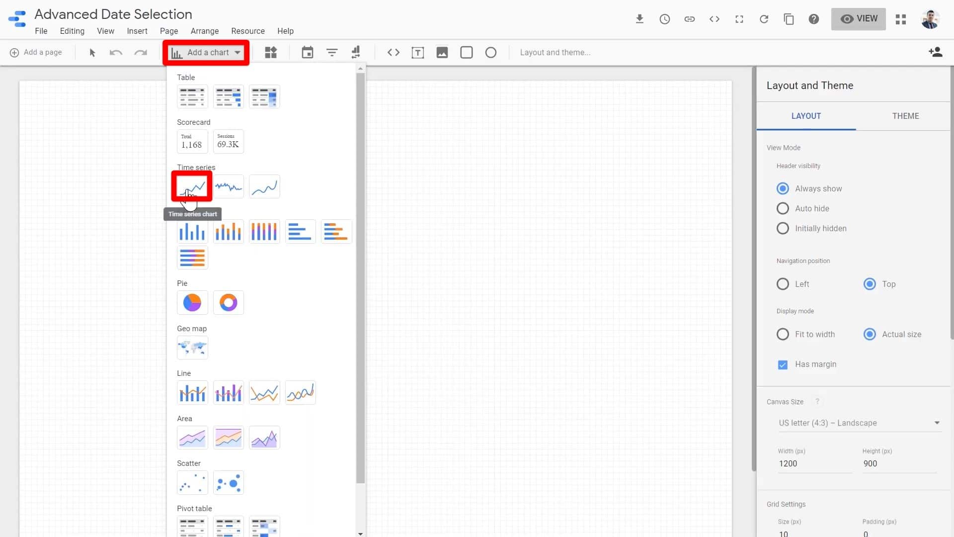 Using the Advanced Date Filters in Google Data Studio