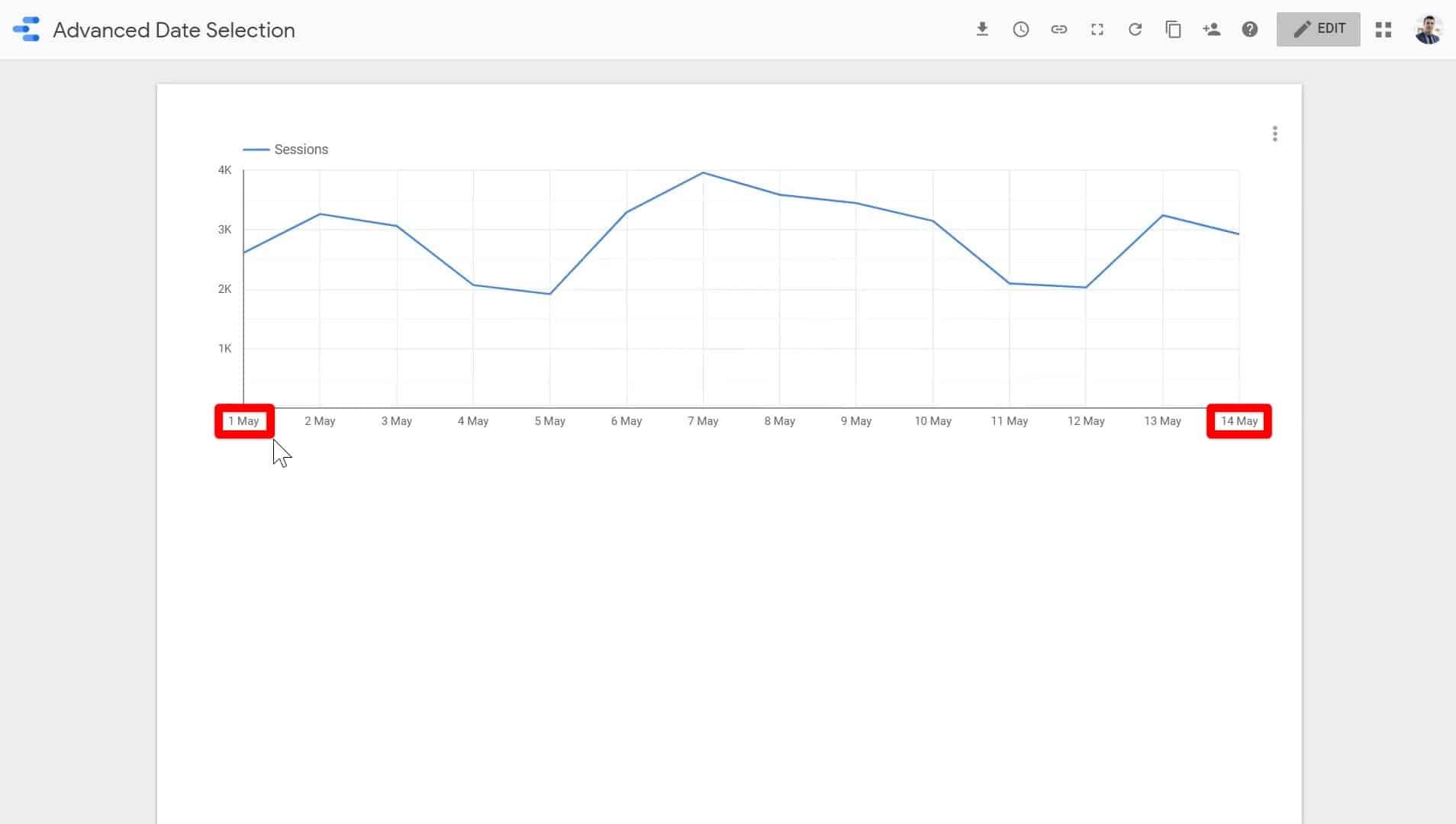 Using the Advanced Date Filters in Google Data Studio