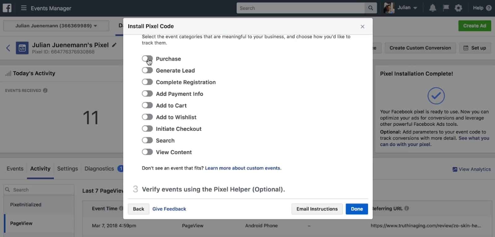 Meta Pixel Conversion Tracking with GTM (Facebook Pixel)