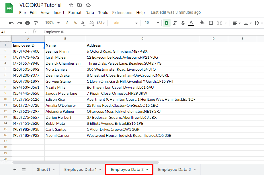 How To Use VLOOKUP In Google Sheets From Another Tab And Spreadsheet