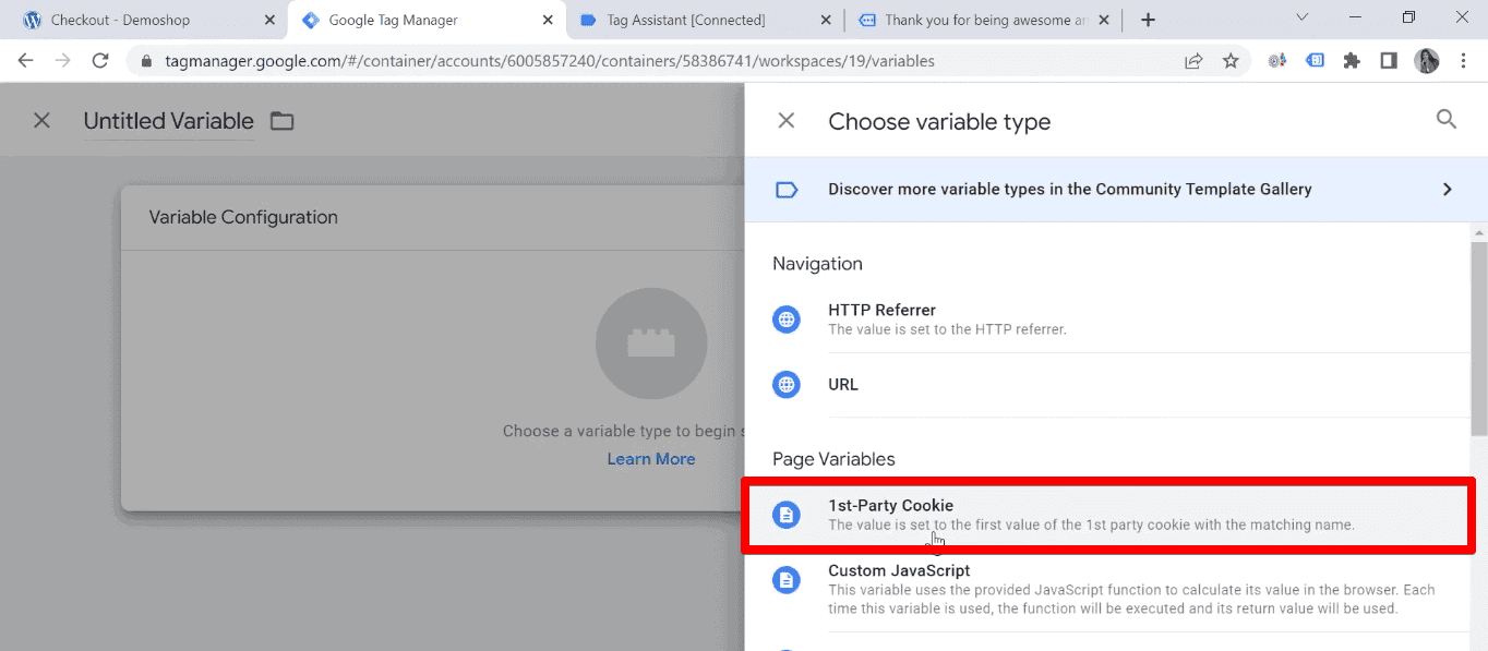 How to Create a Google Tag Manager Cookie
