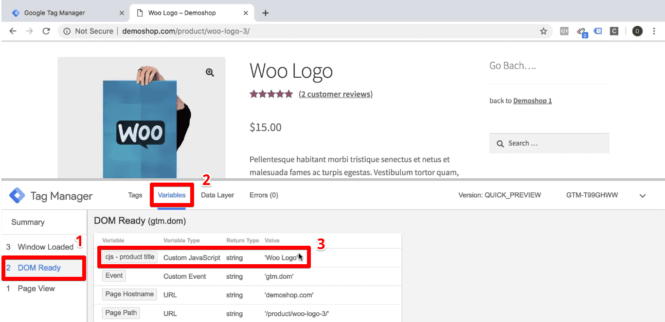 Scraping Data with Chrome Developer Tools and GTM