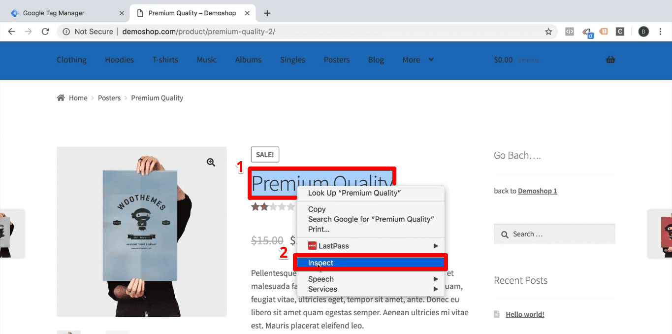Scraping Data with Chrome Developer Tools and GTM