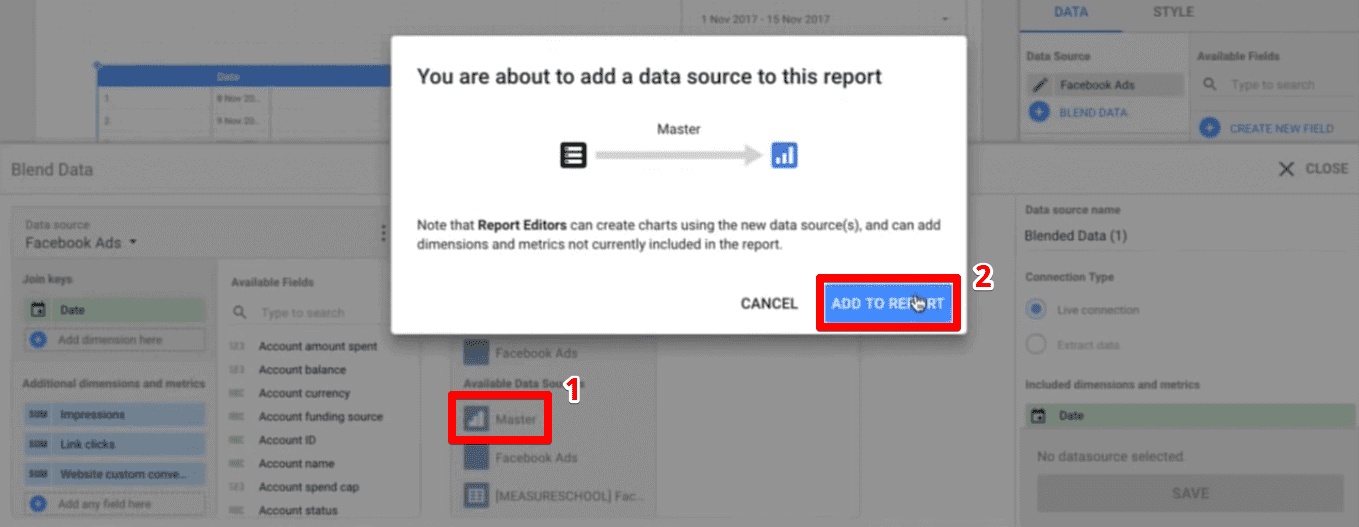 How to Blend Data in Google Data Studio