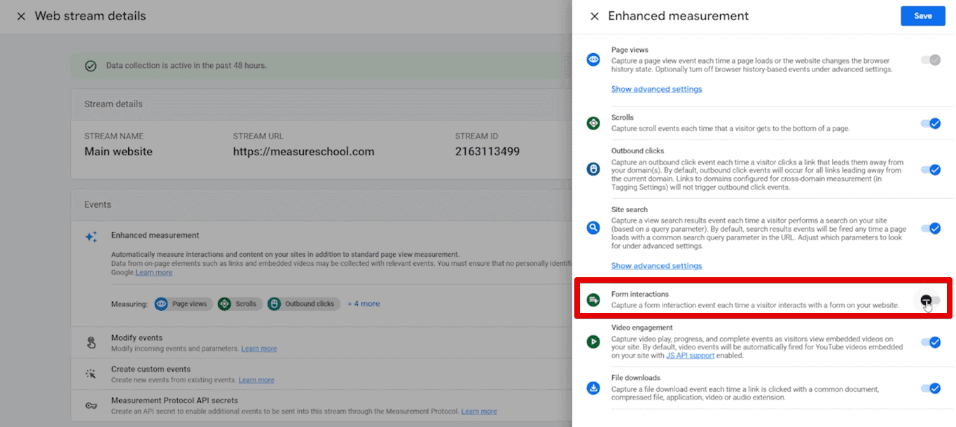 Automatic Form Tracking in Google Analytics 4