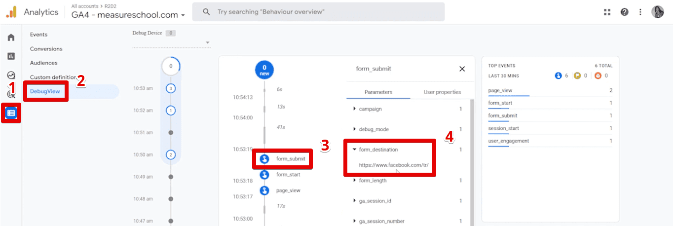Automatic Form Tracking in Google Analytics 4