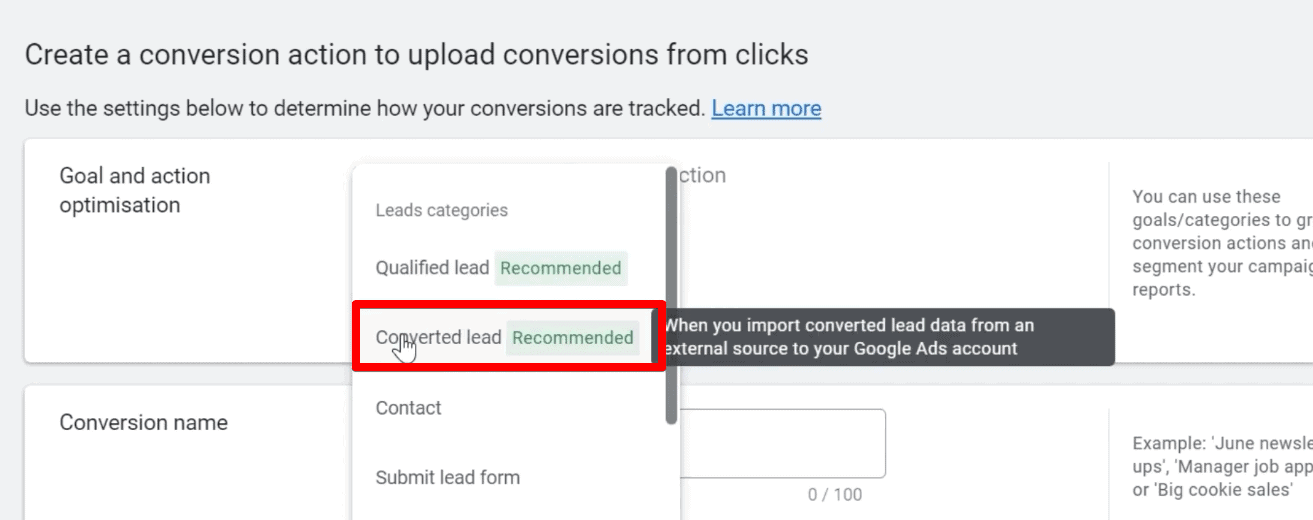 Offline Conversion Tracking: Enhanced Conversions for Leads