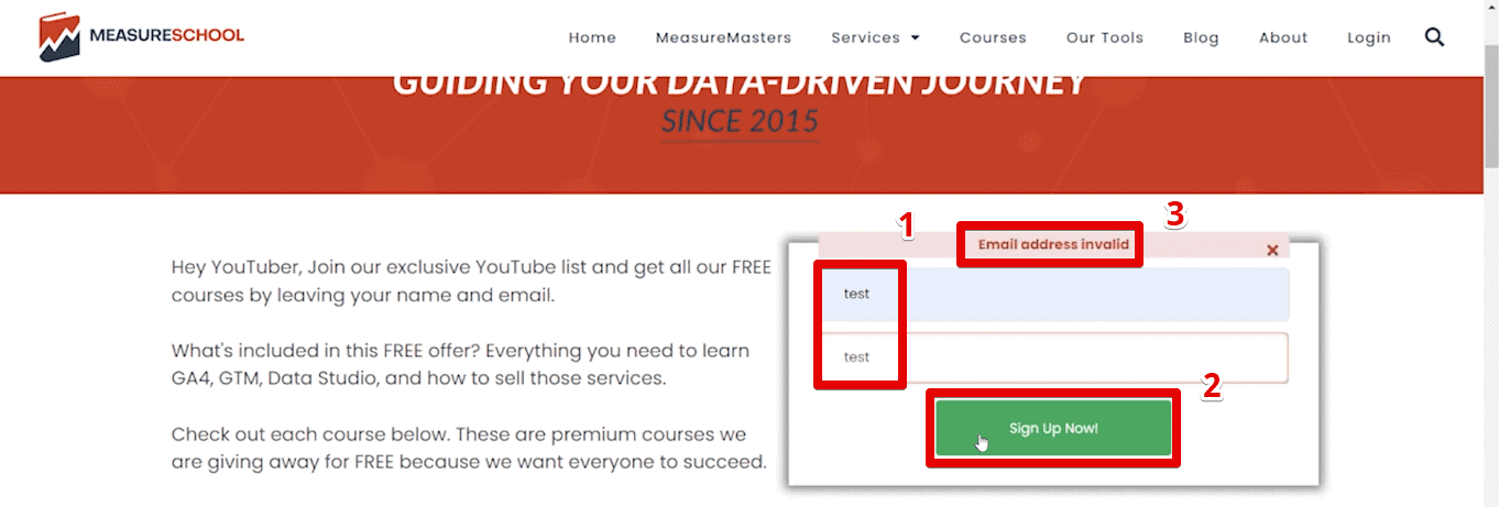 Automatic Form Tracking in Google Analytics 4